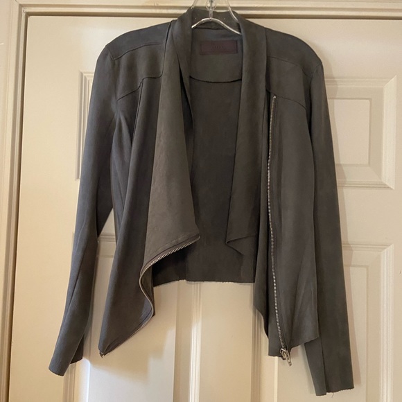 Blank NYC | Tops | Gray Asymmetric Zip Sweater | Poshmark